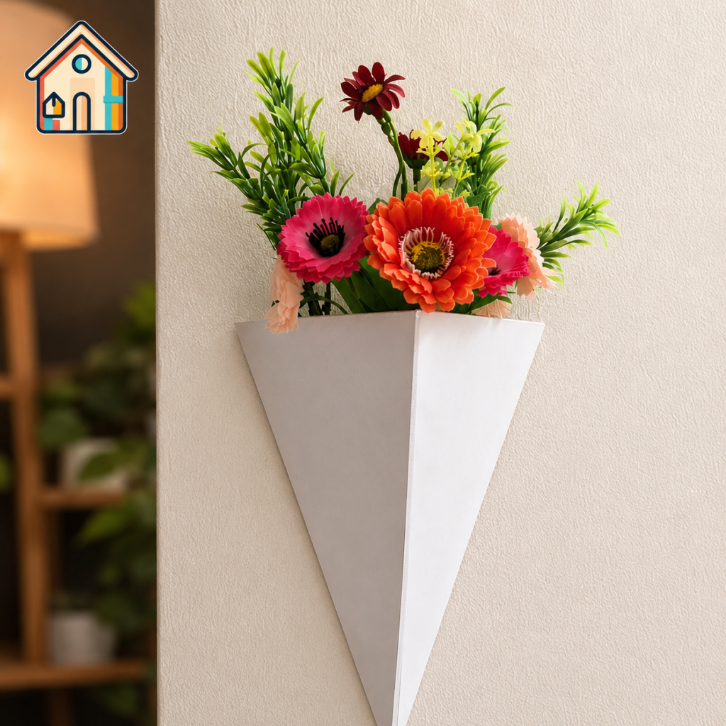 স্টাইলিশ ওয়াল ফ্লাওয়ার পকেট | Decorative Wall Flower Vase for Home ...